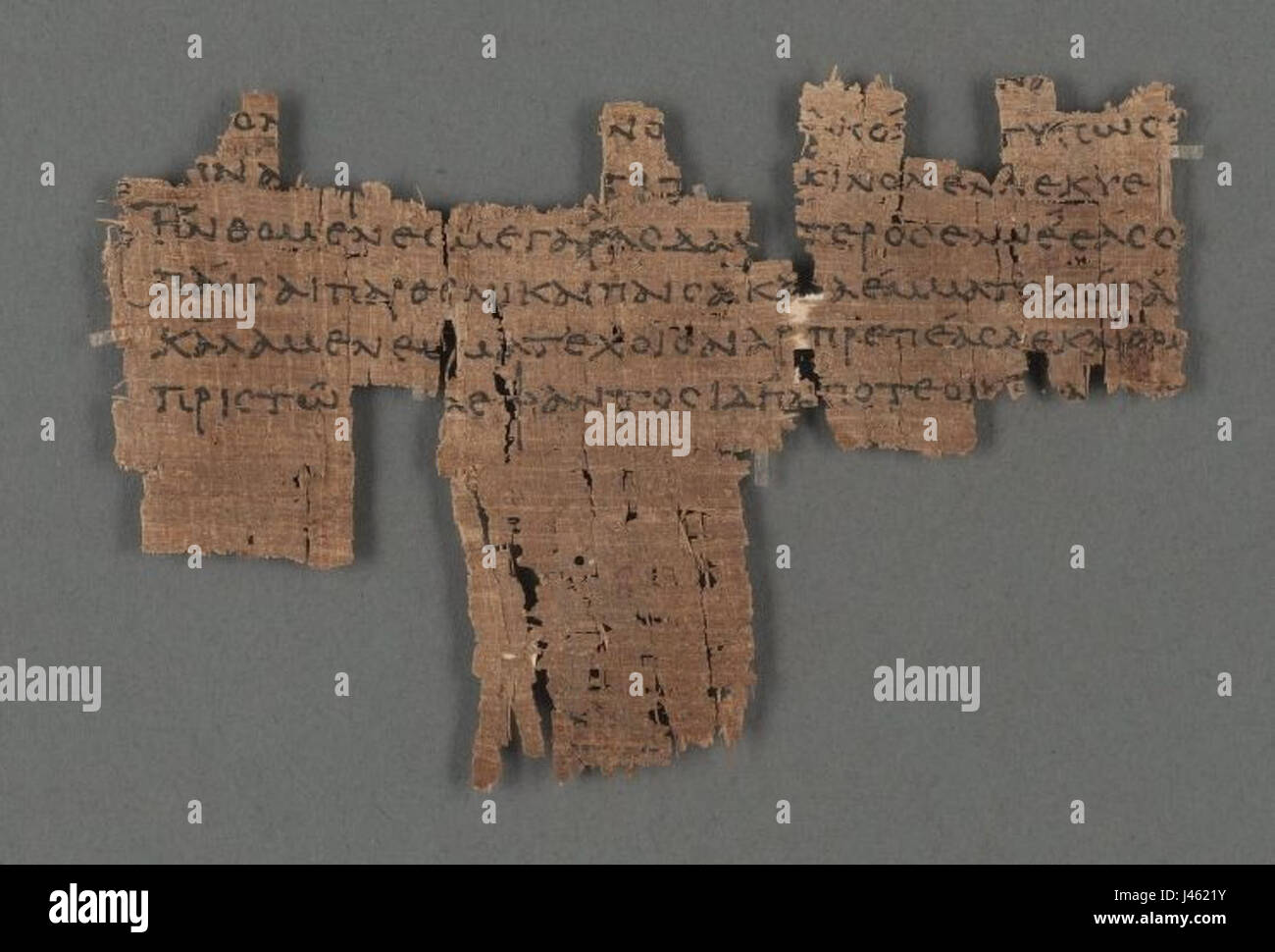 This reference refers to an ancient papyrus manuscript known as P. Oxy ...