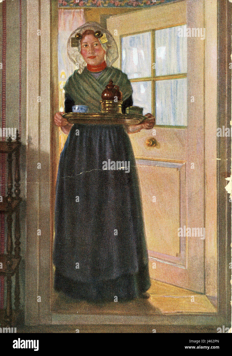 A portrait of Anna, created by Paul Hoecker around 1890, reflecting the ...
