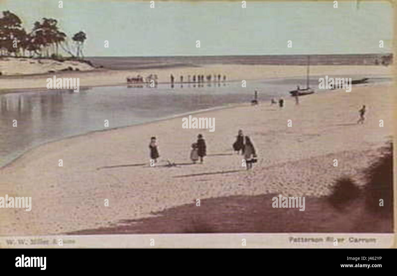 Patterson River postcard 1908 Stock Photo - Alamy