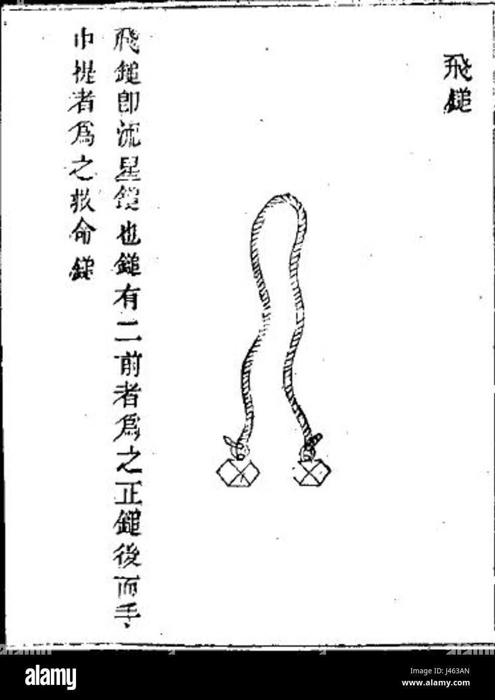 The meteor hammer is a traditional Chinese weapon consisting of two ...