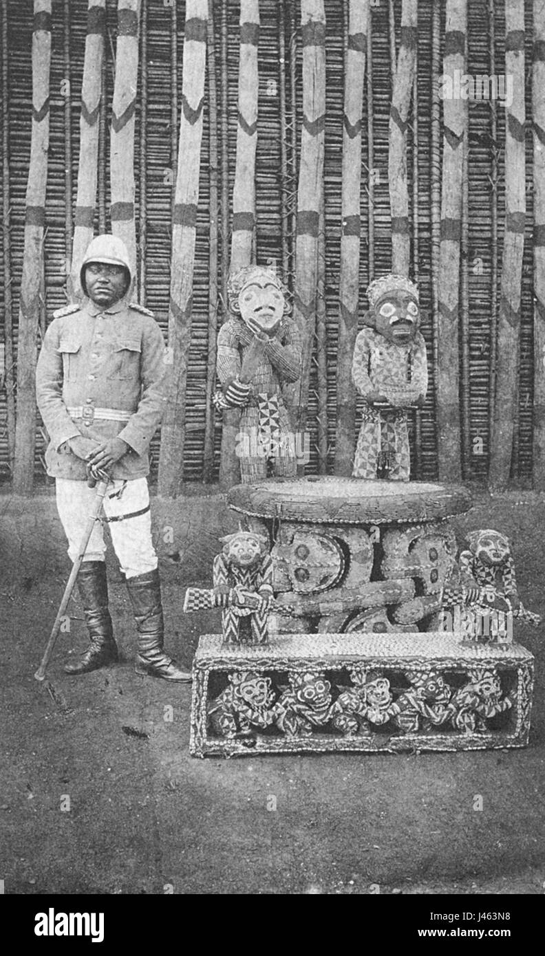 Njoya, the king of the Bamum people in Cameroon, succeeded his father ...