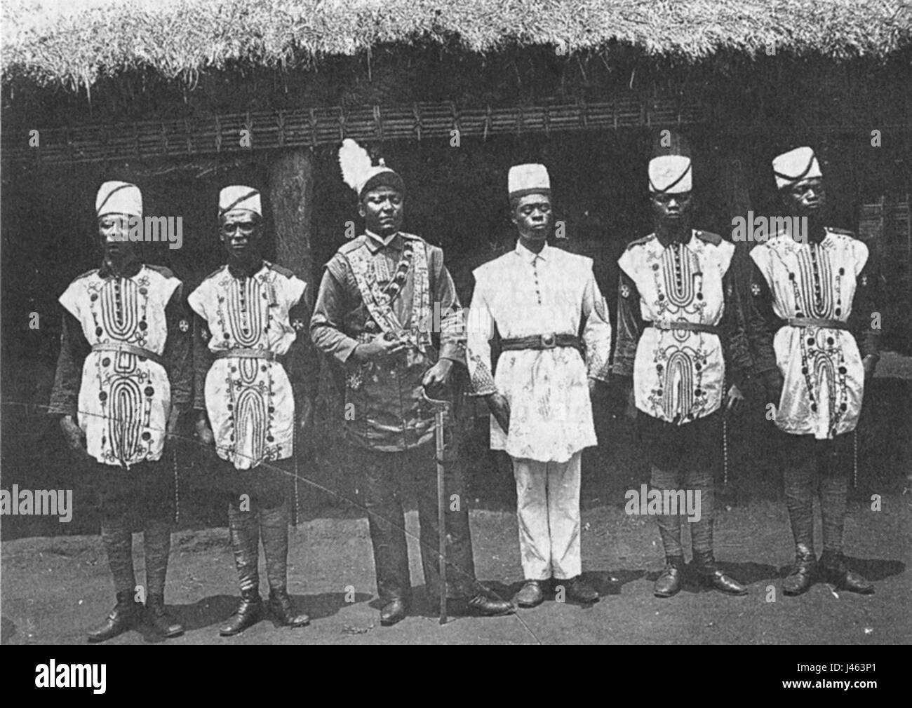 Njoya and personal guard Stock Photo - Alamy