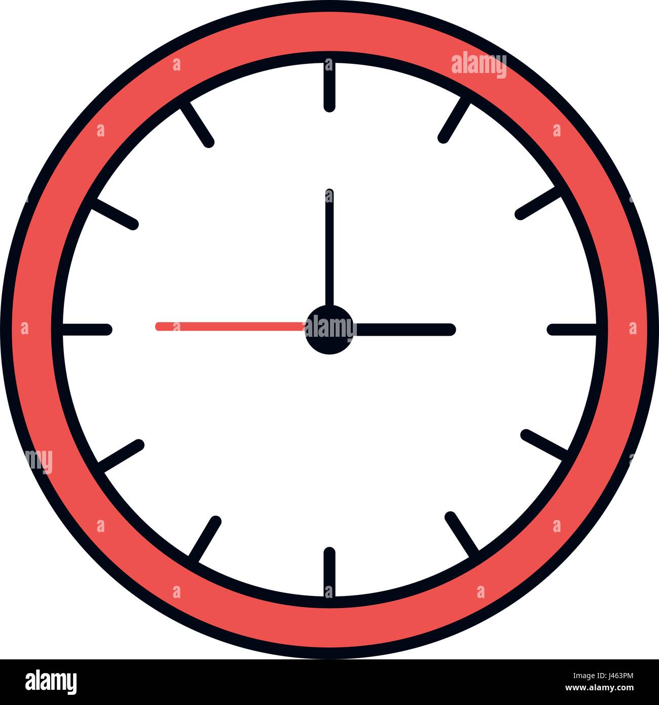 time clock isolated icon Stock Vector Image & Art - Alamy