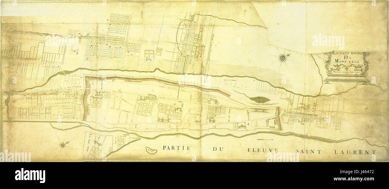 Montreal map drawing hi-res stock photography and images - Alamy