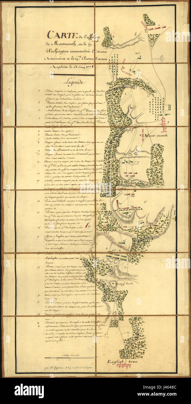 The Monmouth map is a historical cartographic document detailing the ...