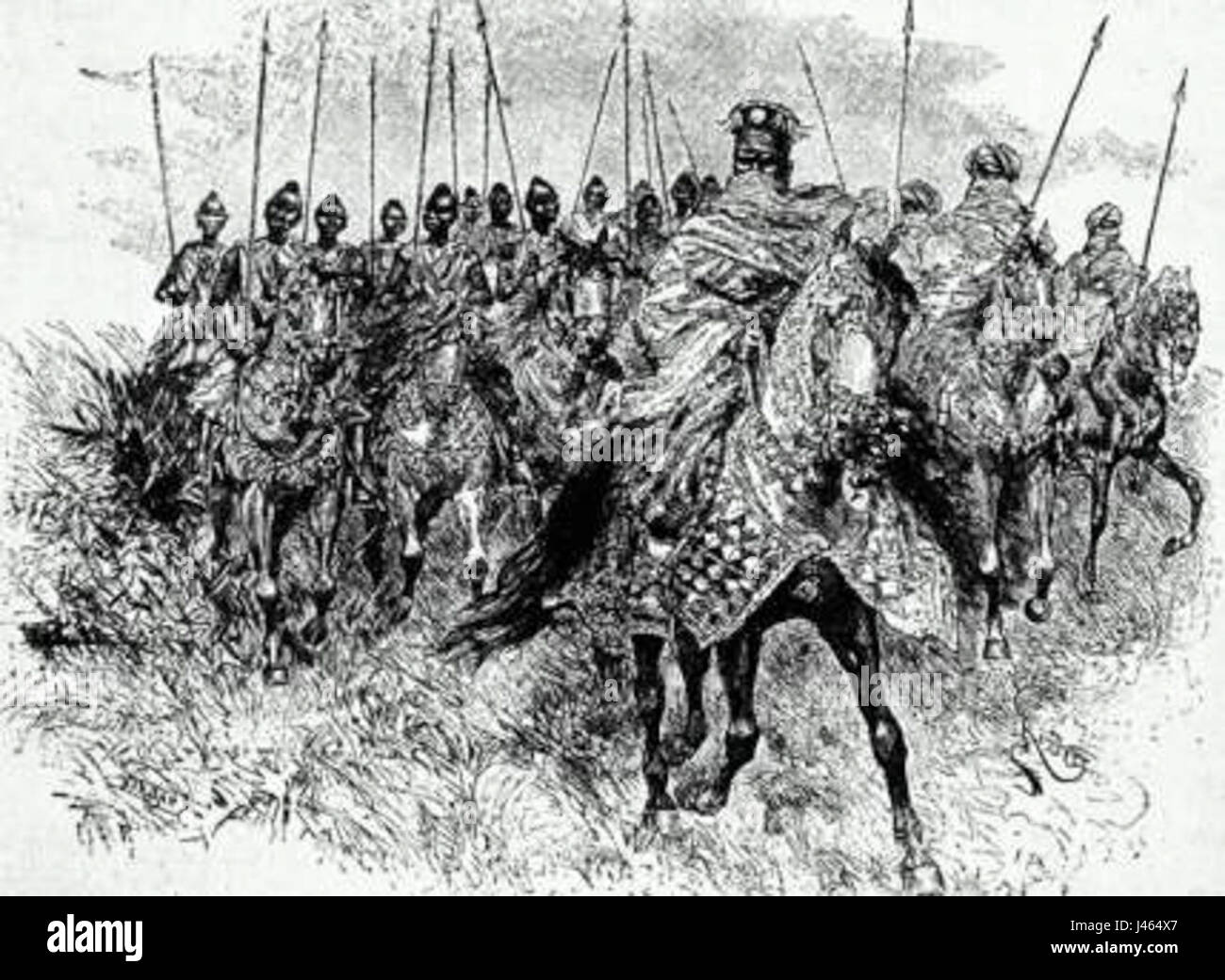 A depiction of the Mossi cavalry, known for their role in the military ...