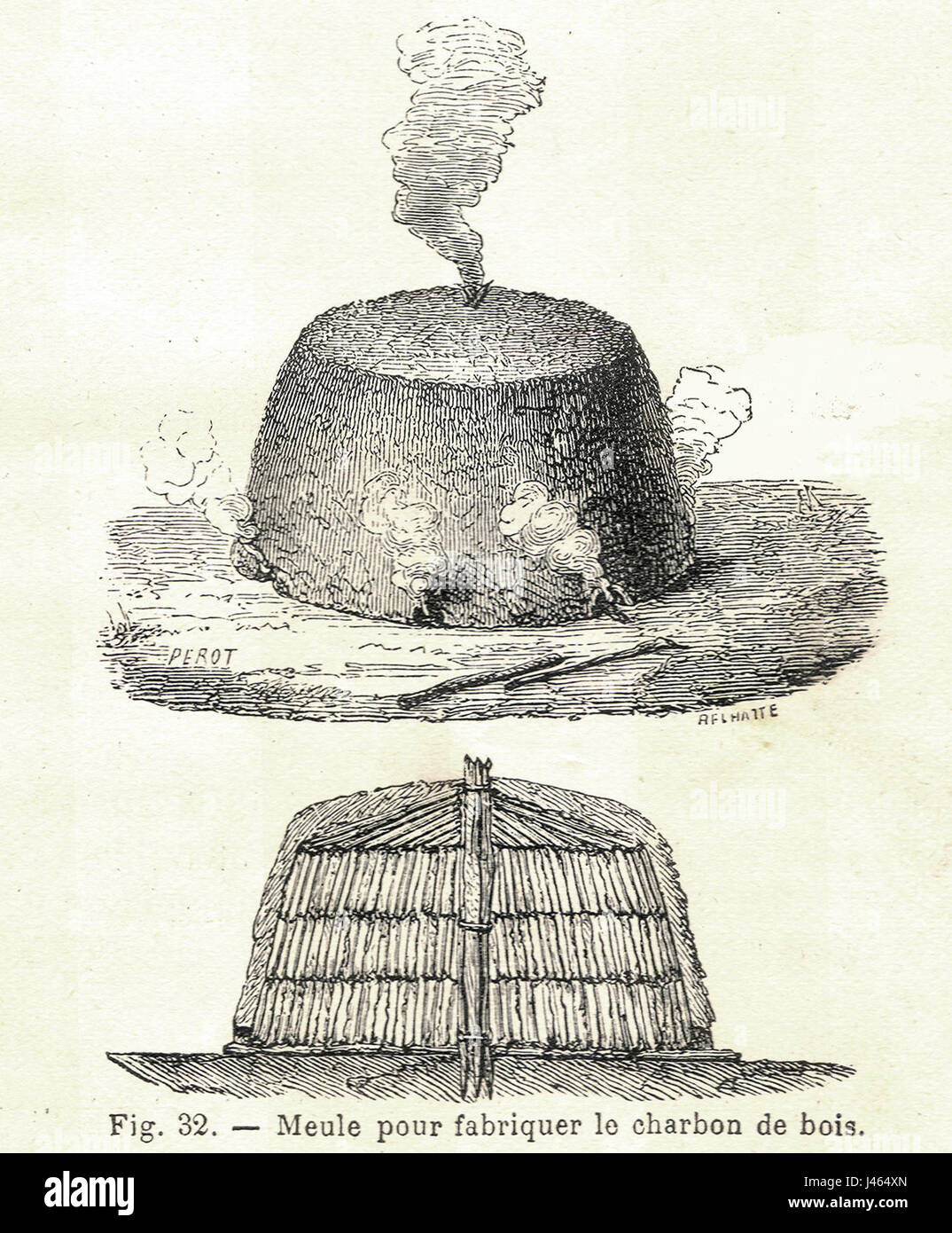 Traditional charcoal making kilns hi-res stock photography and images ...