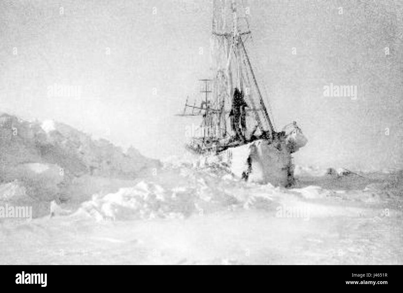 This image refers to Fridtjof Nansen's famous ship, the Fram, which was ...