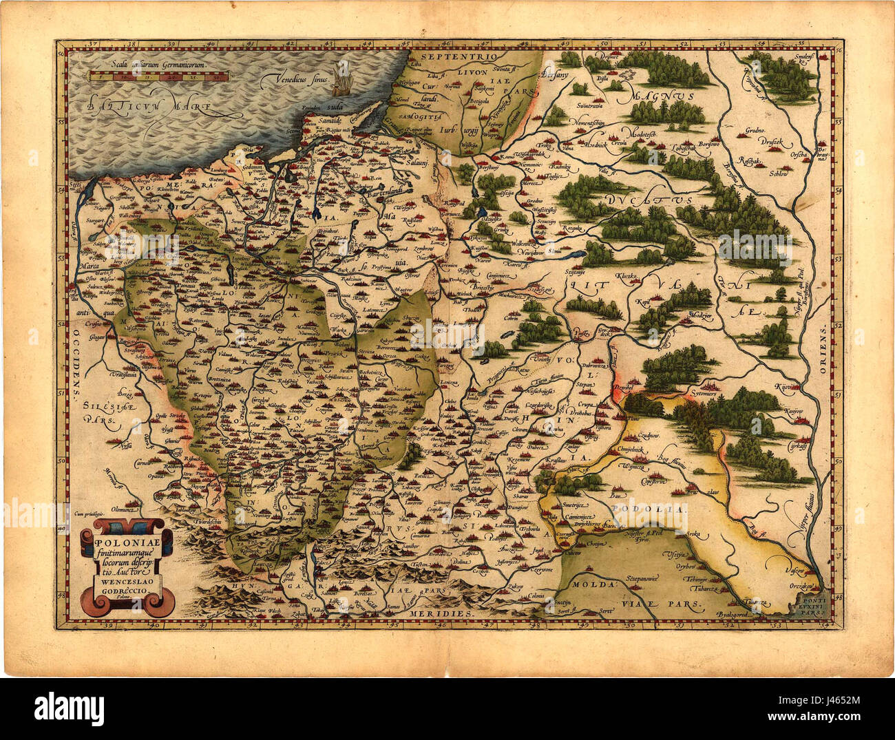 Early lithuanian maps hi-res stock photography and images - Alamy