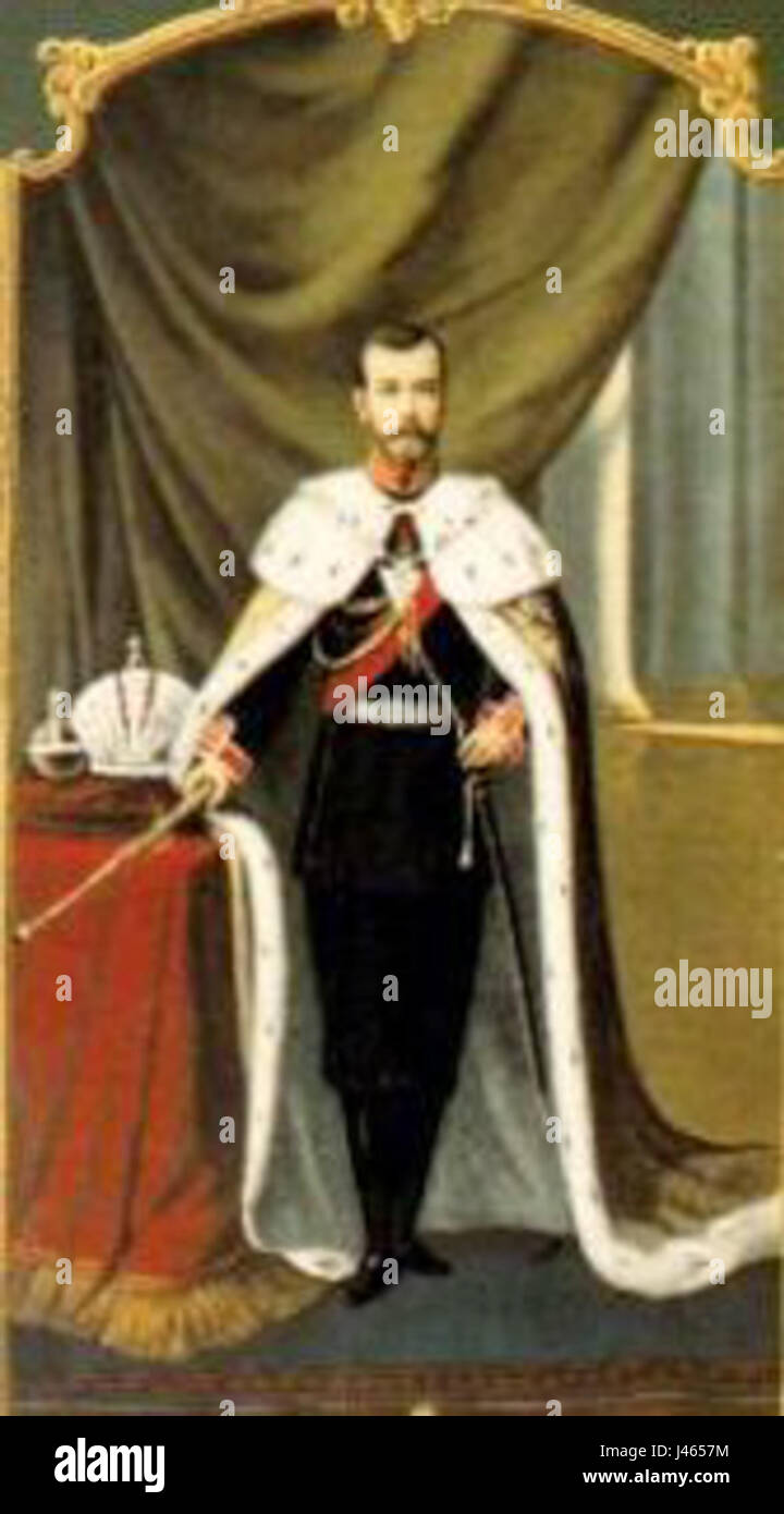 Nicholas II coronation portrait Stock Photo - Alamy