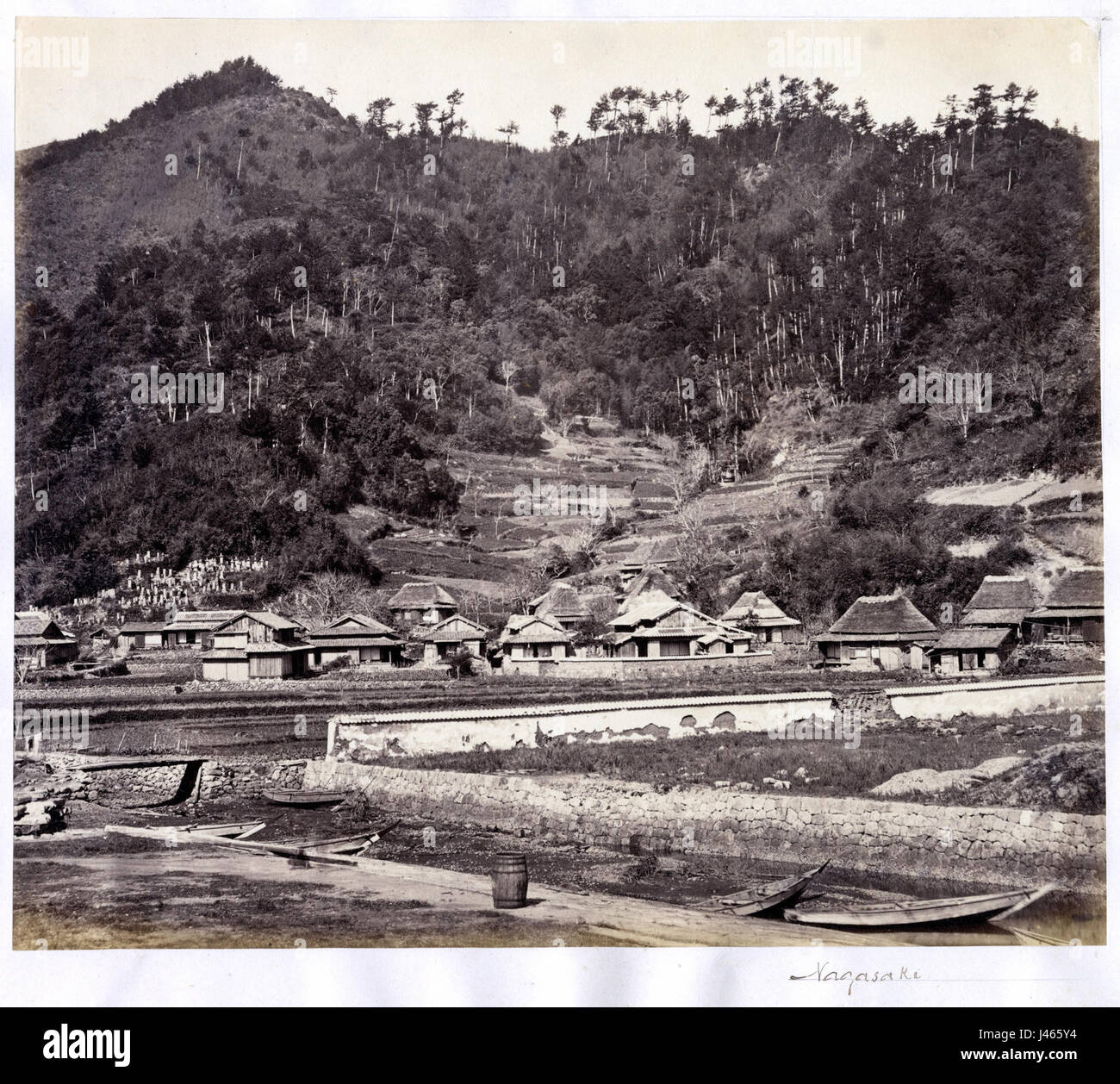 This title refers to an image or historical document depicting Nagasaki ...