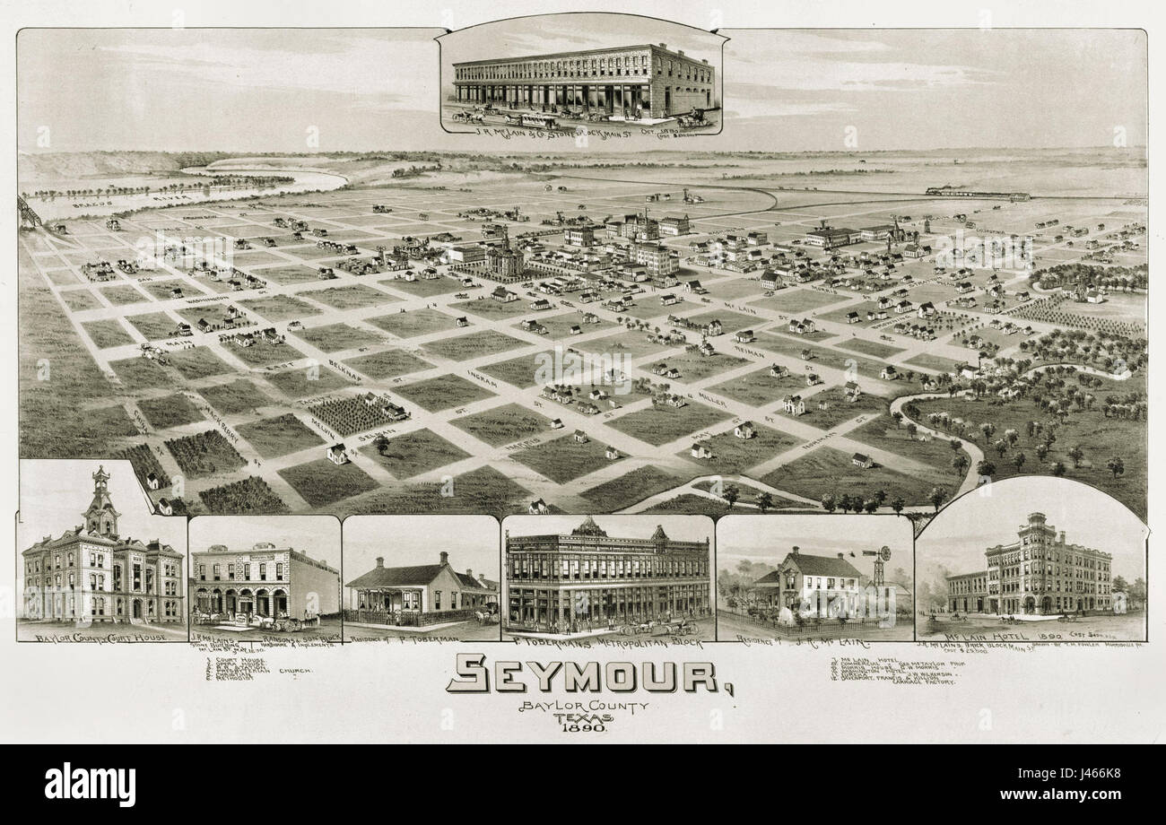 Map of seymour hi-res stock photography and images - Alamy