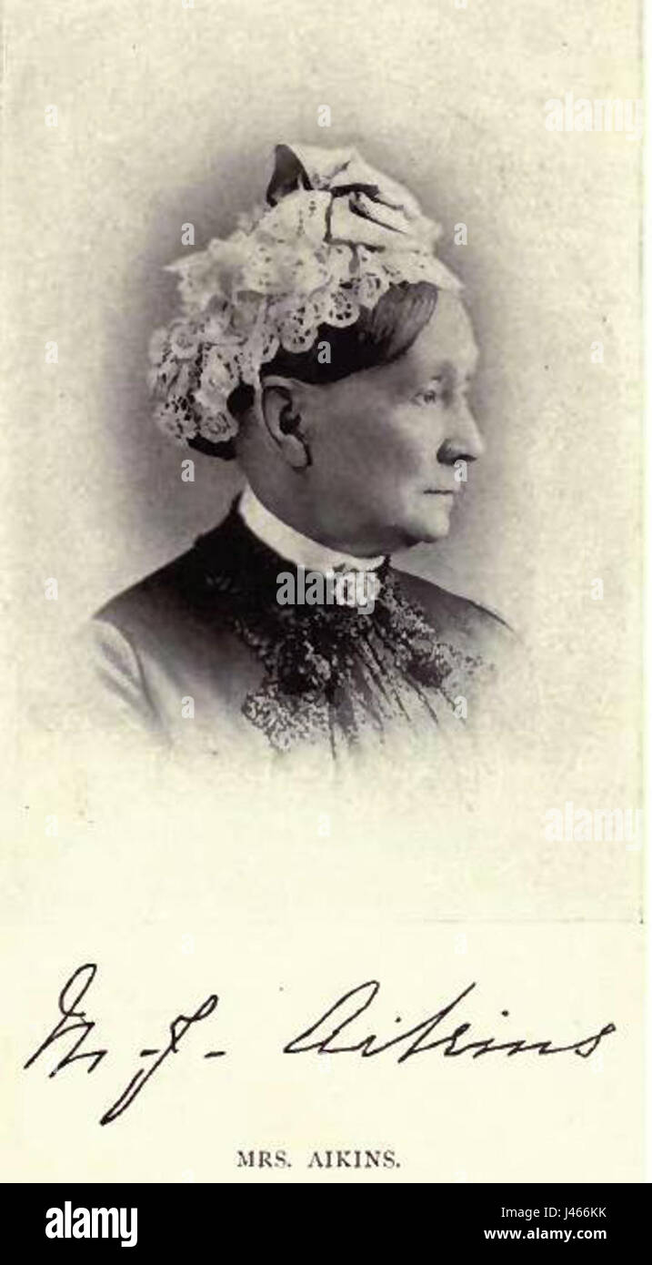 Mrs Mary Jame Aikins by Mrs Carr Stock Photo - Alamy