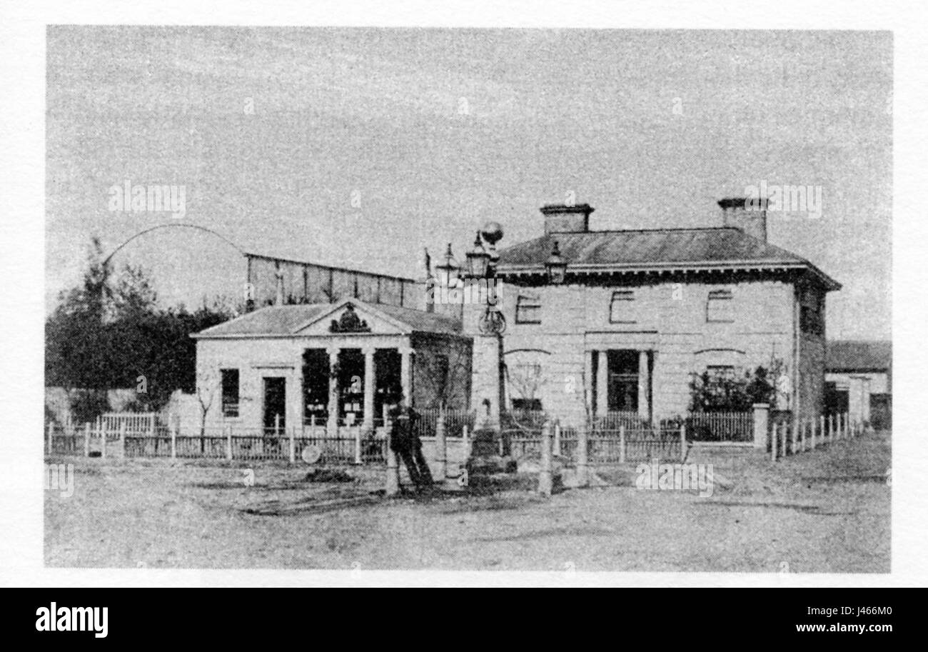 House with chimneys Black and White Stock Photos & Images - Alamy