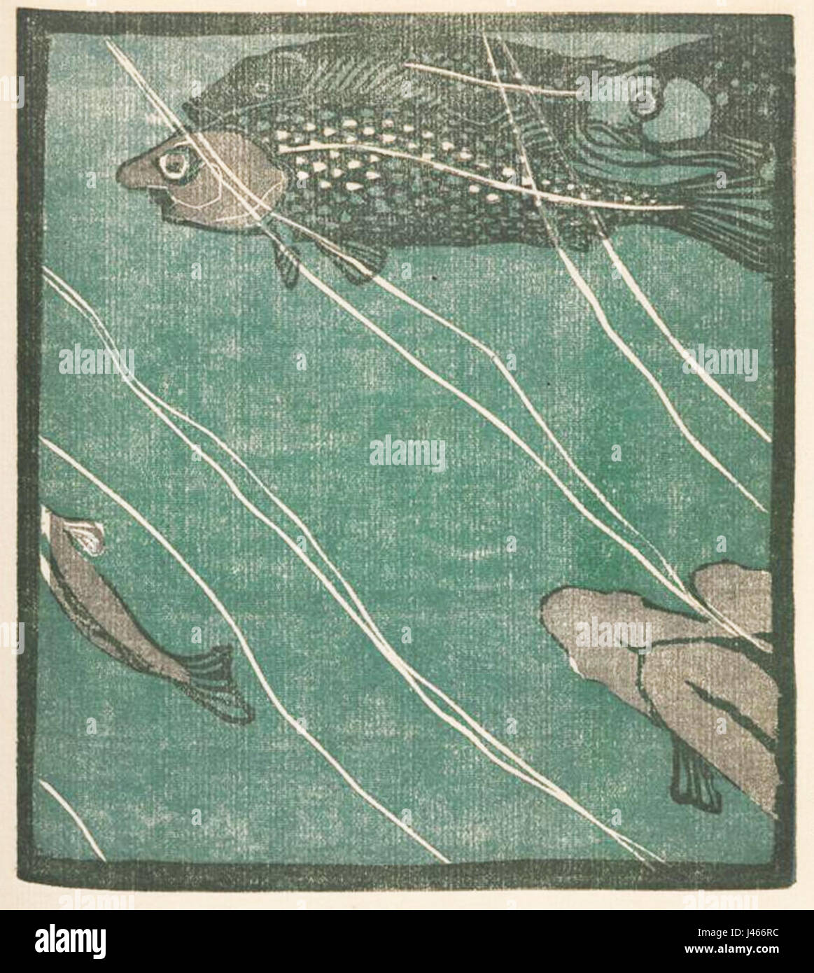 'Fische' (Fish) by Nora Exner, created in 1903, is a piece reflecting ...