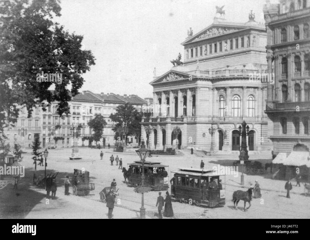 The image from 1880 depicts an opera performance, capturing the ...