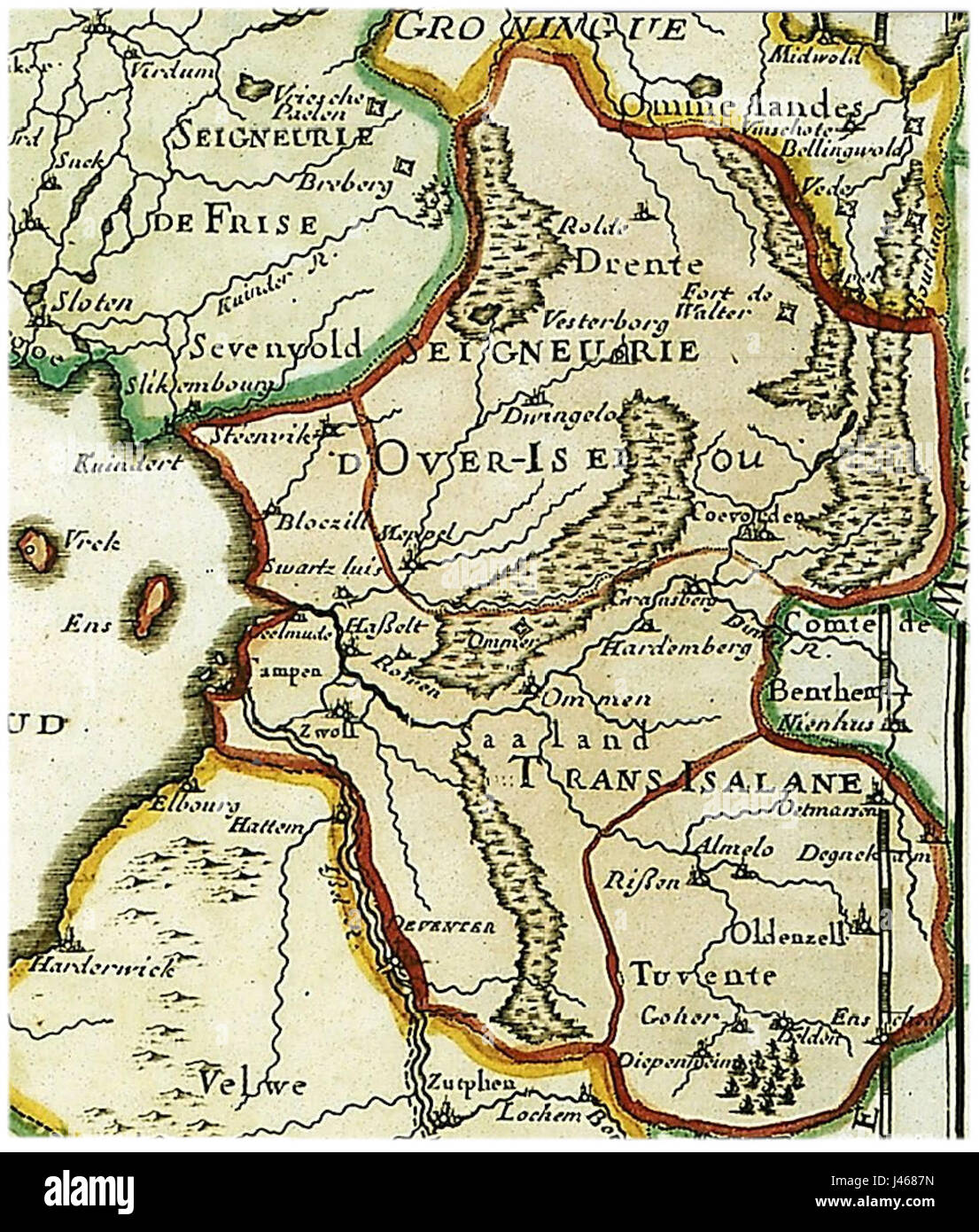 Map of overijssel hi-res stock photography and images - Alamy