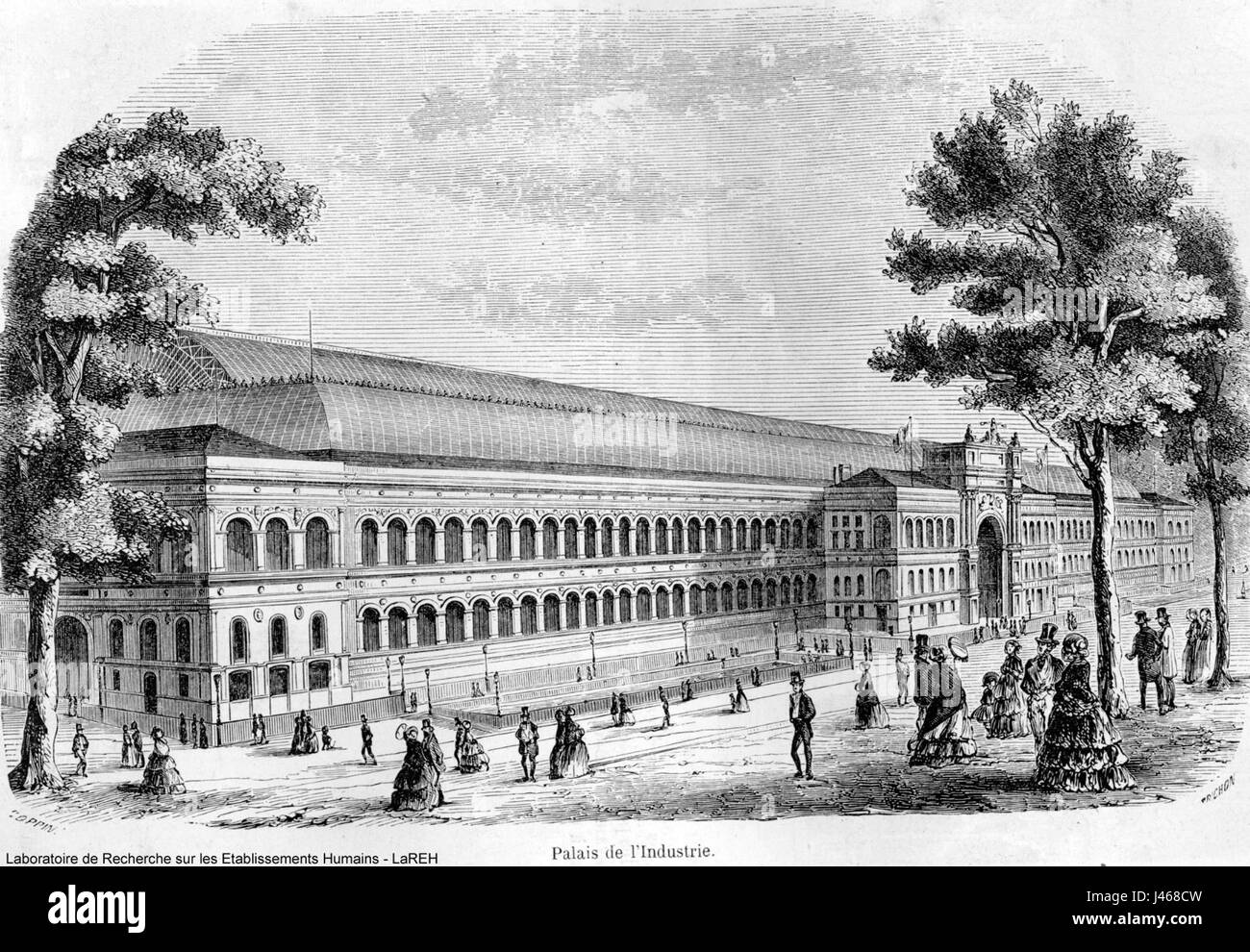 The Palais de l'industrie was a historic exhibition hall in Paris ...