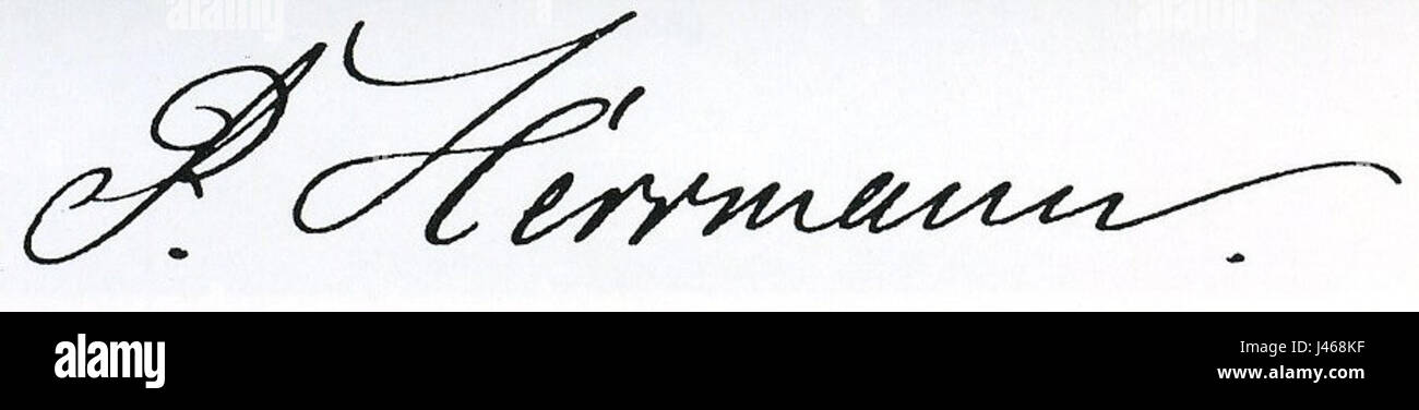 Paul Herrmann signature Stock Photo - Alamy