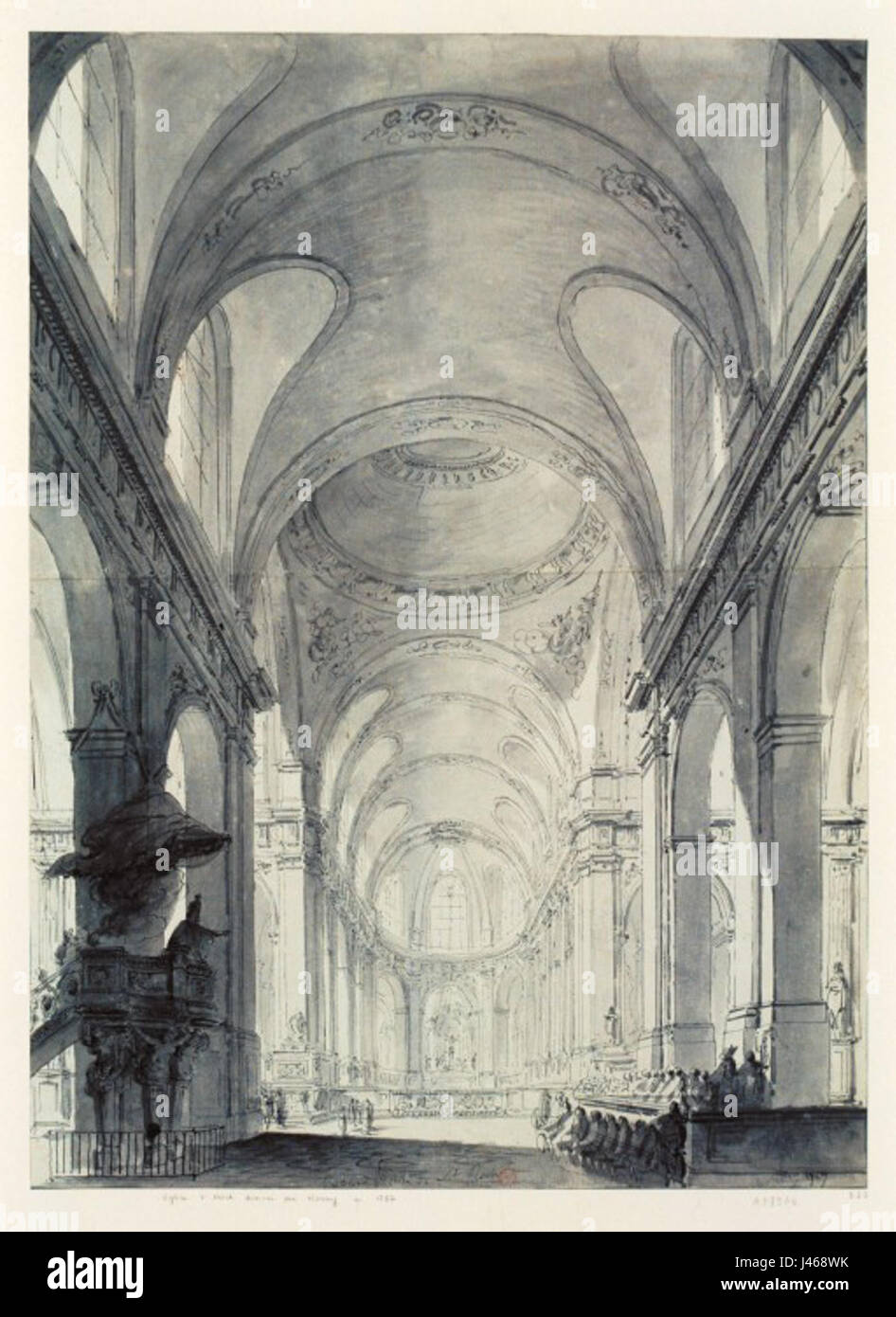 Paris Saint Roch Norry 1787 Stock Photo - Alamy