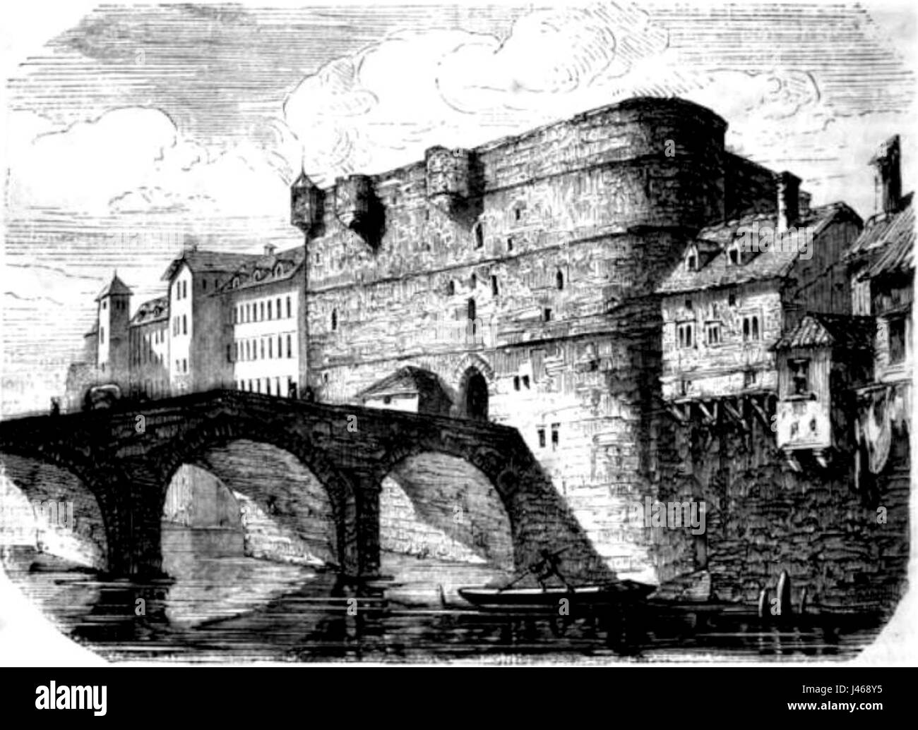 The Paris Petit Chatelet was a historic fortress located near the Seine ...