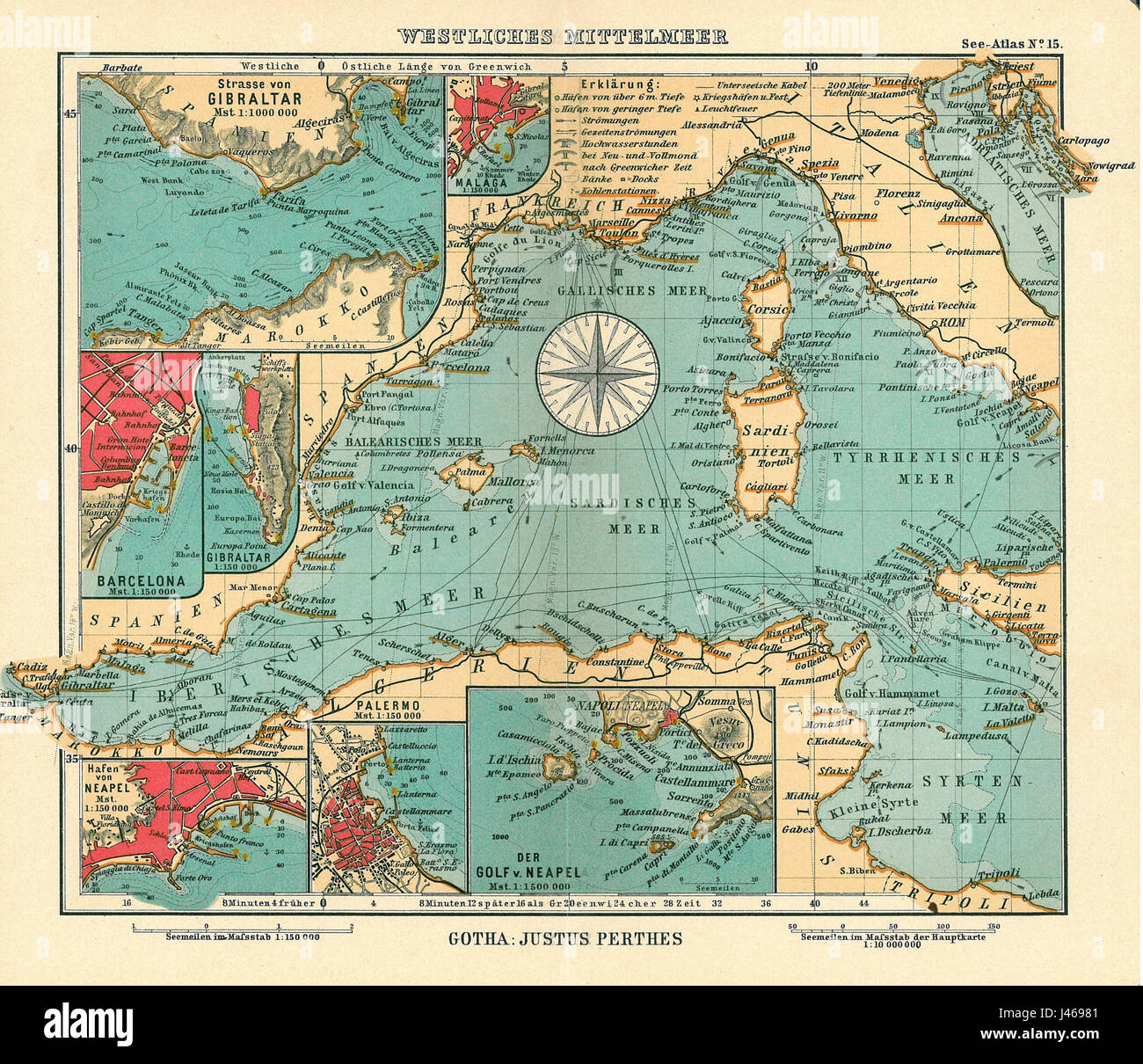 Mittelmeer west refers to the western part of the Mediterranean Sea ...