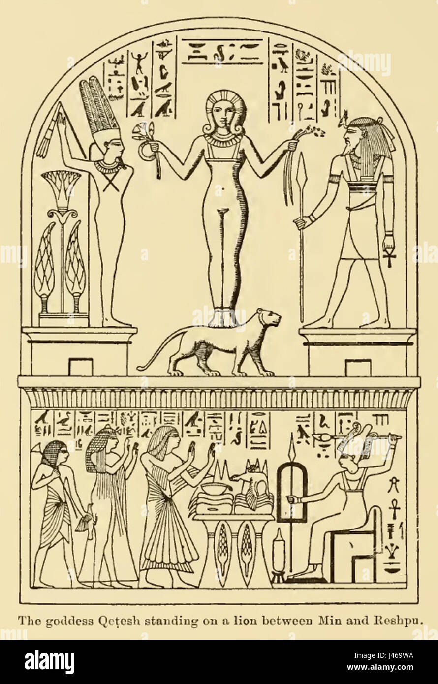 Min, Qetesh, Reshpu Stock Photo - Alamy