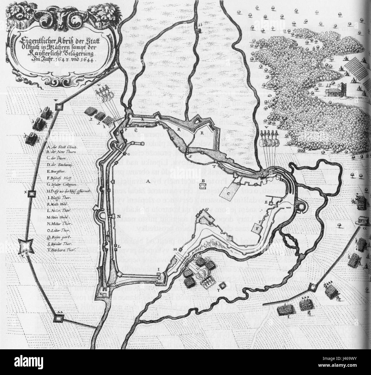 Olomouc map hi-res stock photography and images - Alamy