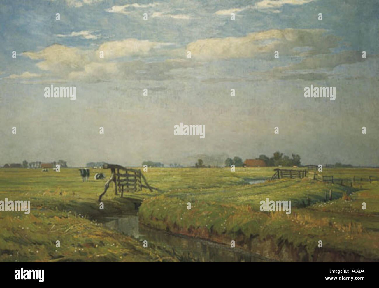 Morisse's 'Marschlandschaft' from 1924 is a landscape painting that ...