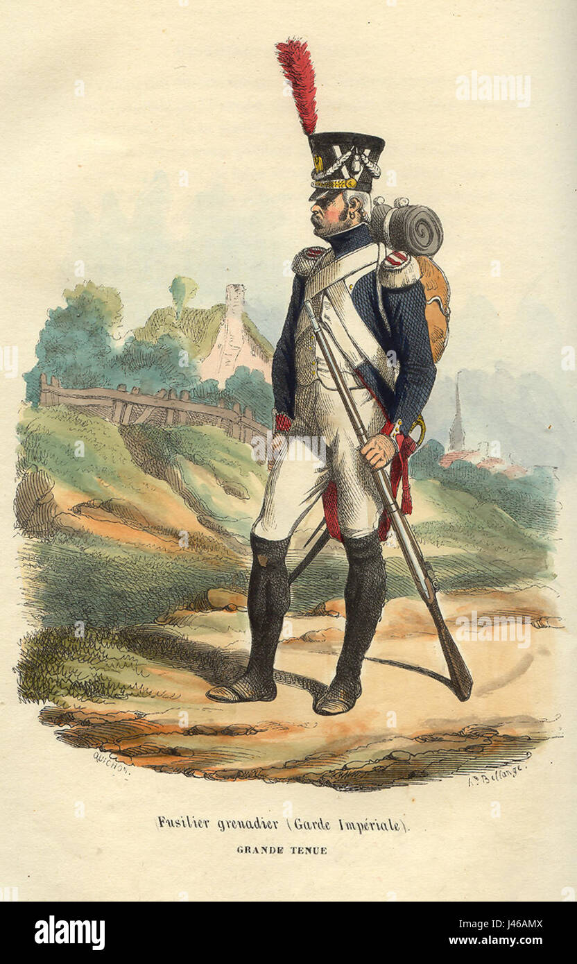 This artwork depicts a Napoleon Fusilier grenadier, created by the ...