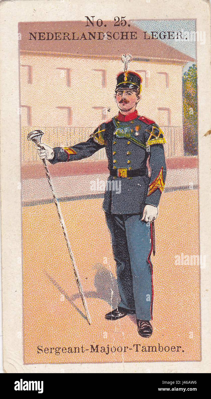 Nederlandsche leger No. 25. Sergeant Majoor Tamboer is an historical ...
