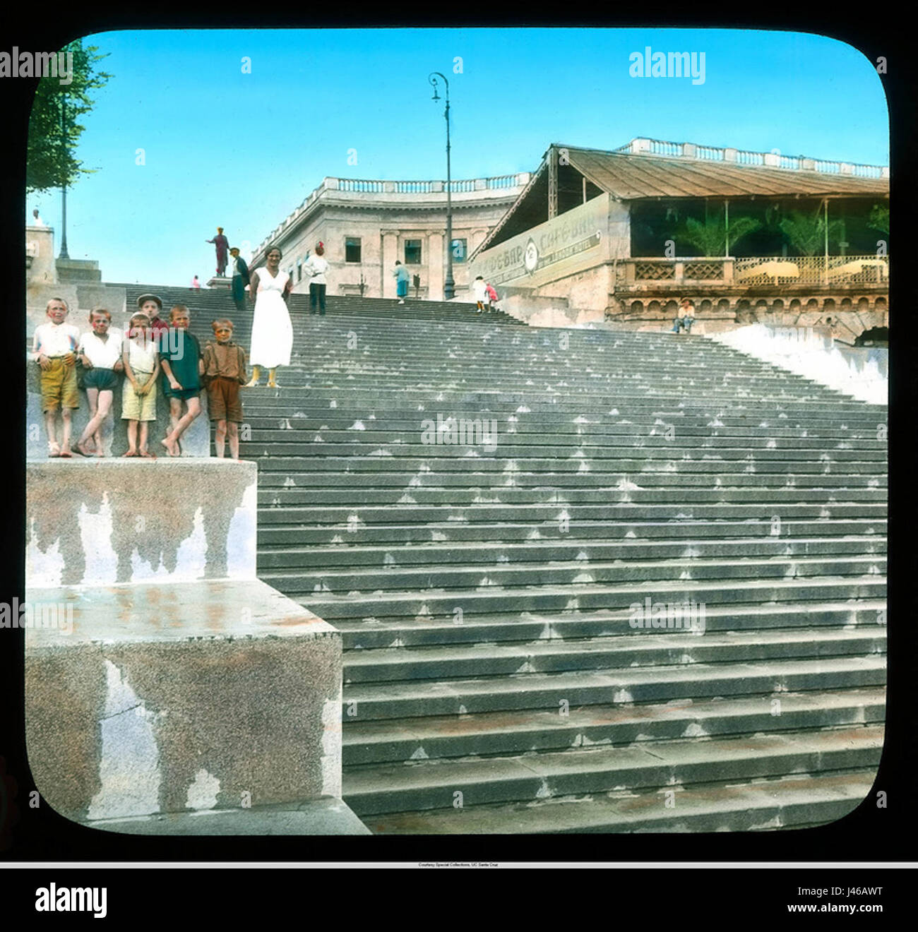 The Giant Stairs of Odessa, a historic landmark in Ukraine, were ...