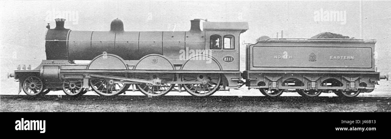 Old map north eastern railway Black and White Stock Photos & Images - Alamy