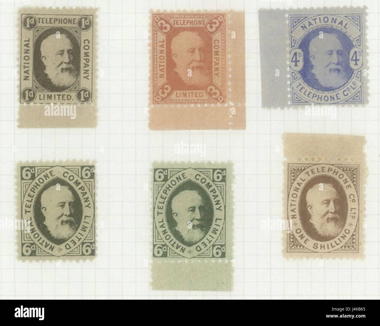 National telephone company stamps were issued to commemorate the role ...