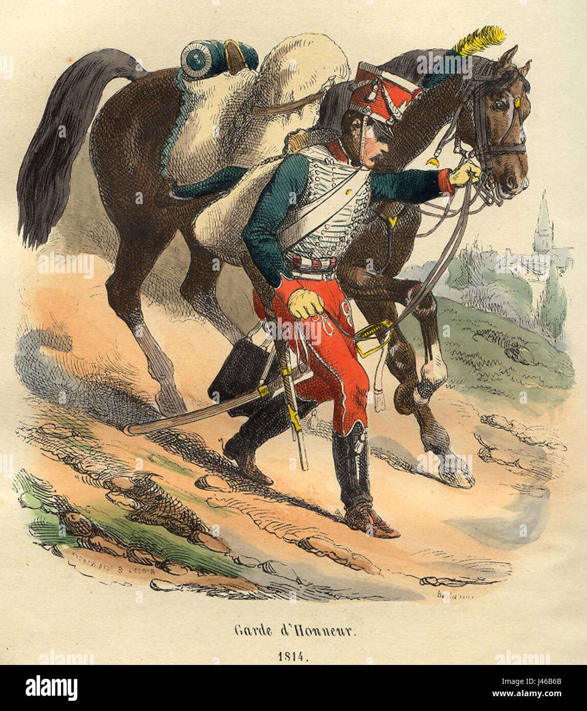 A historical portrayal of Napoleon Bonaparteâ€™s honor guard, as ...