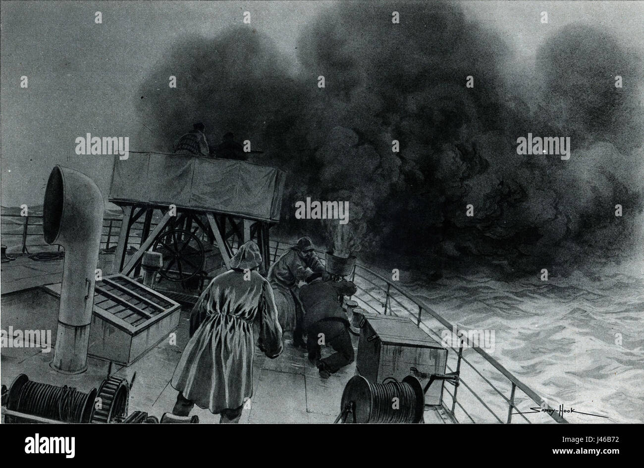 Old map of sandy hook hi-res stock photography and images - Alamy