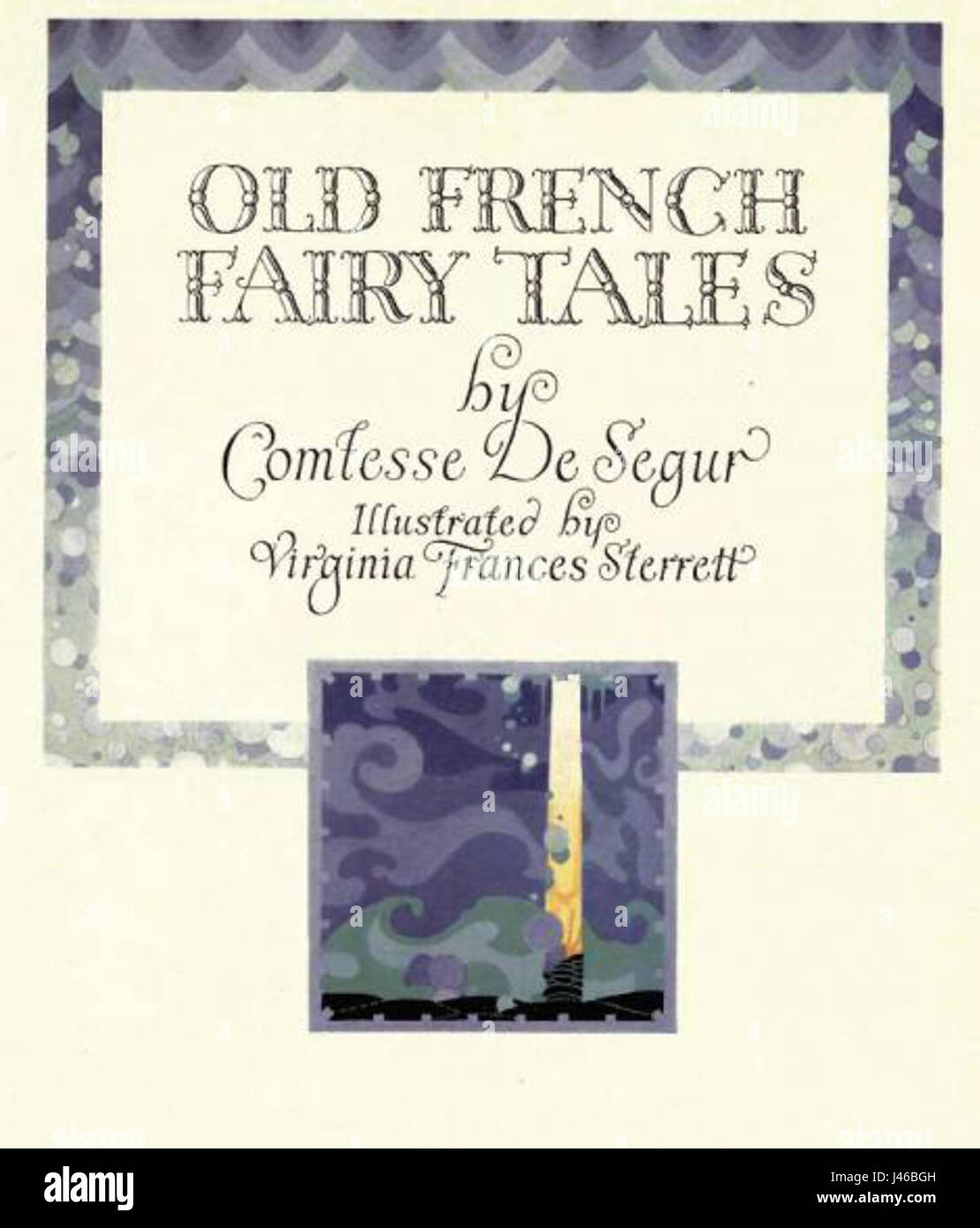 Old french fairy tales 9 Stock Photo - Alamy