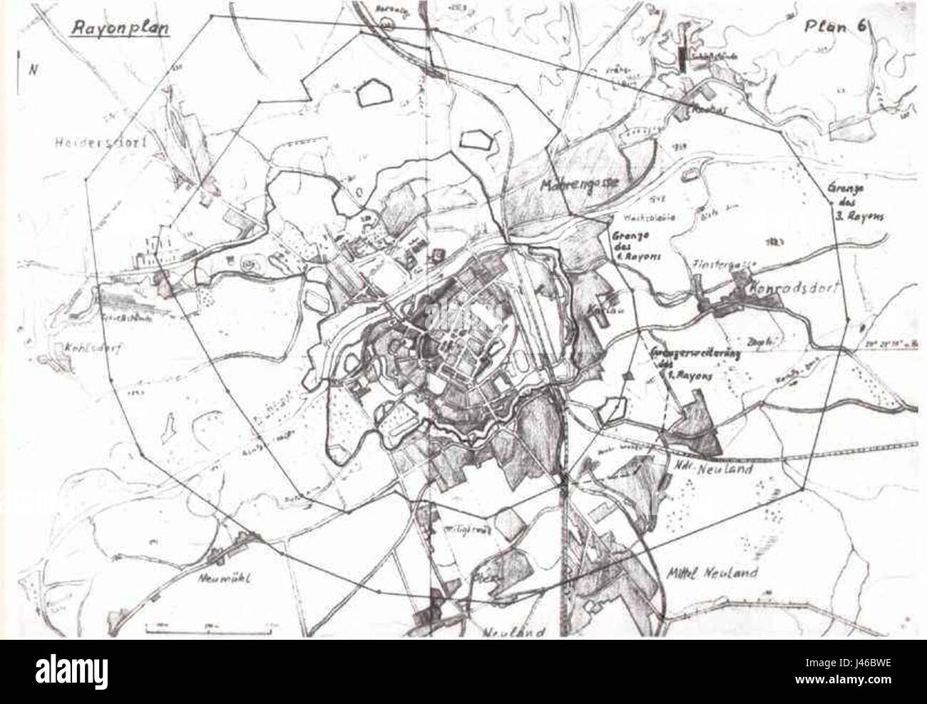 The 'Neisse Plan' from 1890 is a historical map detailing the region ...