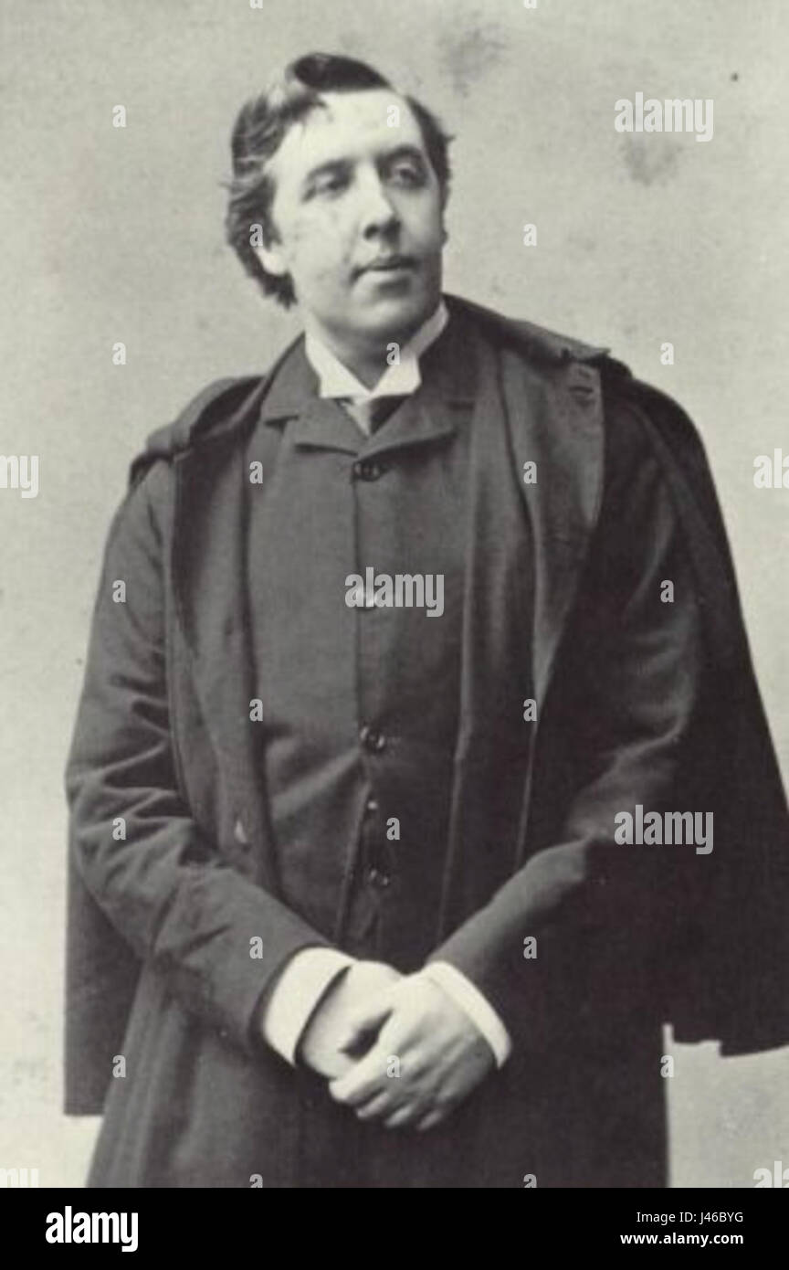 This portrait of Oscar Wilde captures the renowned Irish writer, known ...