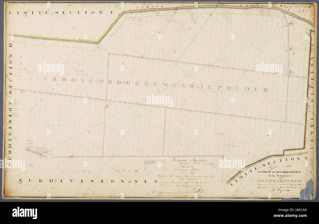 This map of the Stompwijk polder in the Netherlands, created between ...