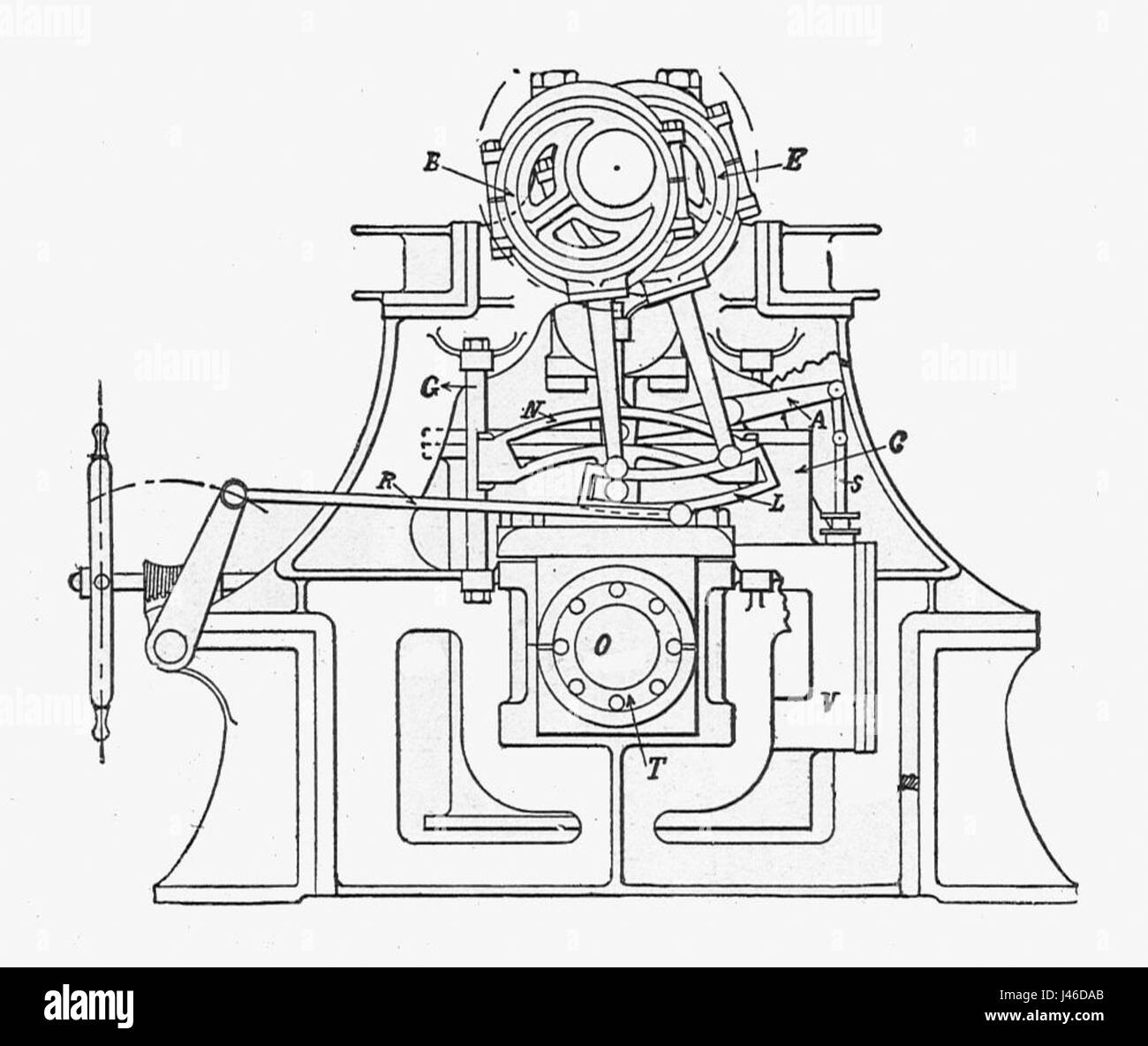 Oscillating marine steam engine (New Catechism of the Steam Engine ...