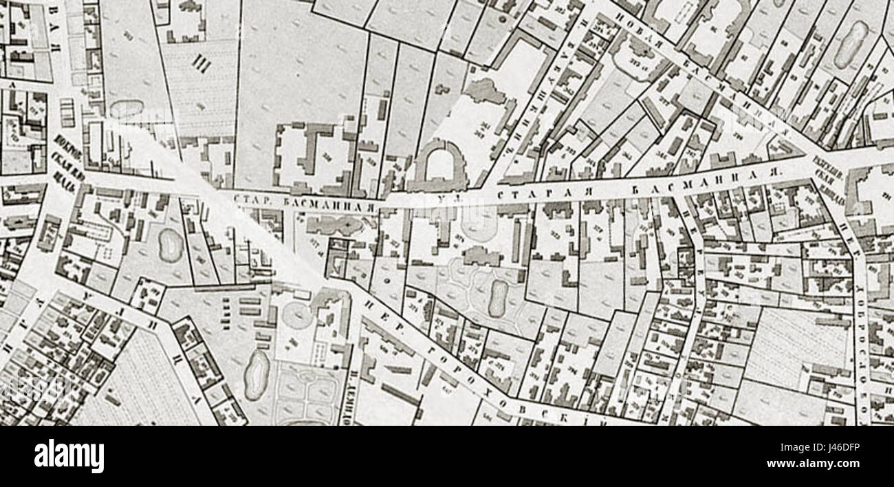 Ancient Moscow Map High Resolution Stock Photography and Images - Alamy