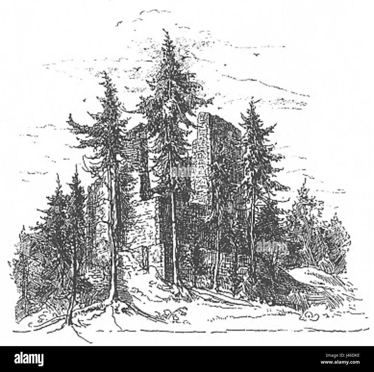 Ruin are Cut Out Stock Images & Pictures - Alamy