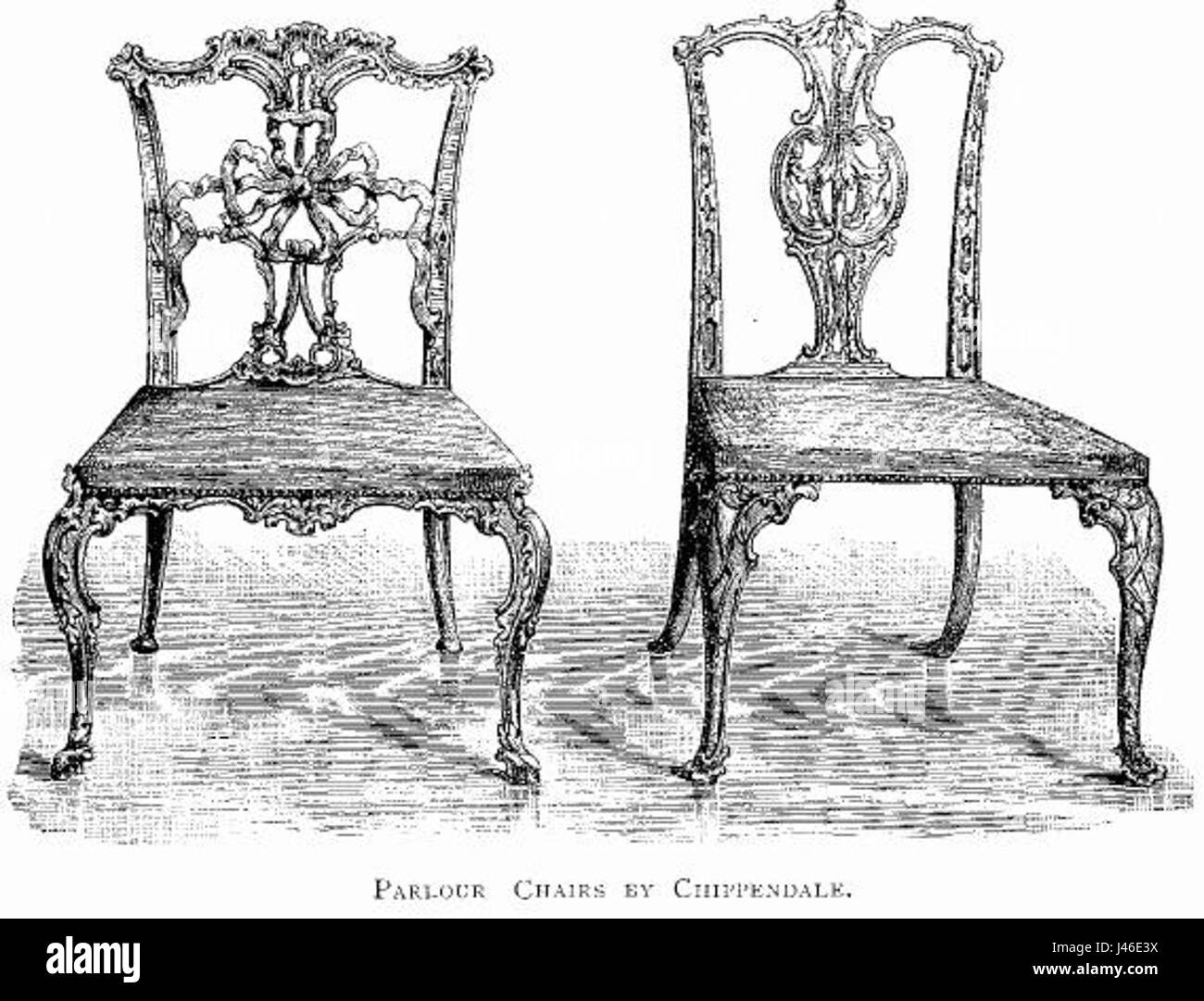 These parlour chairs, designed by the renowned 18th-century British ...