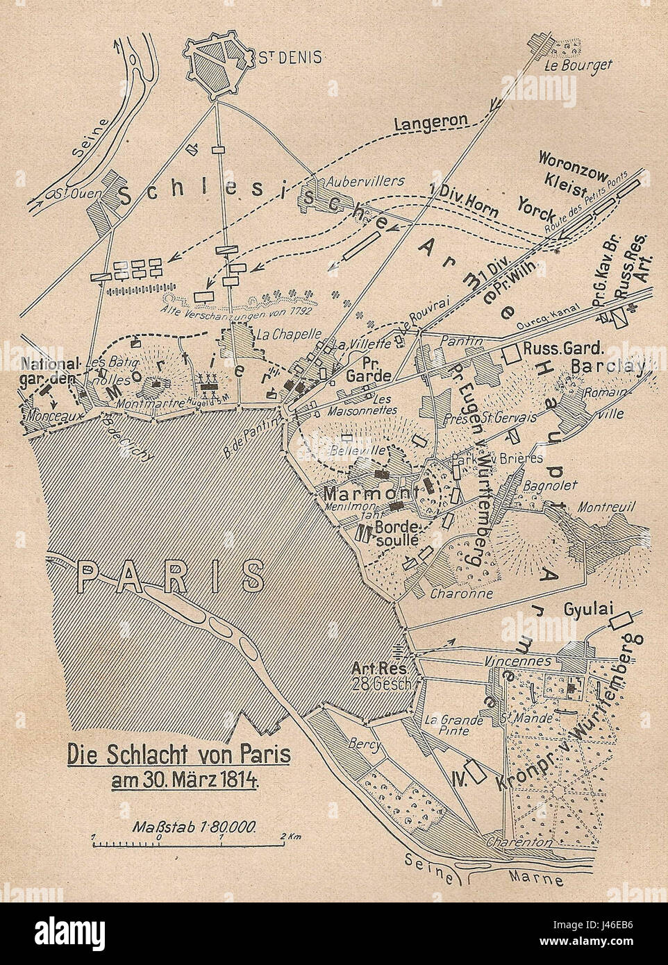 Paris 1814 03 30 Stock Photo - Alamy