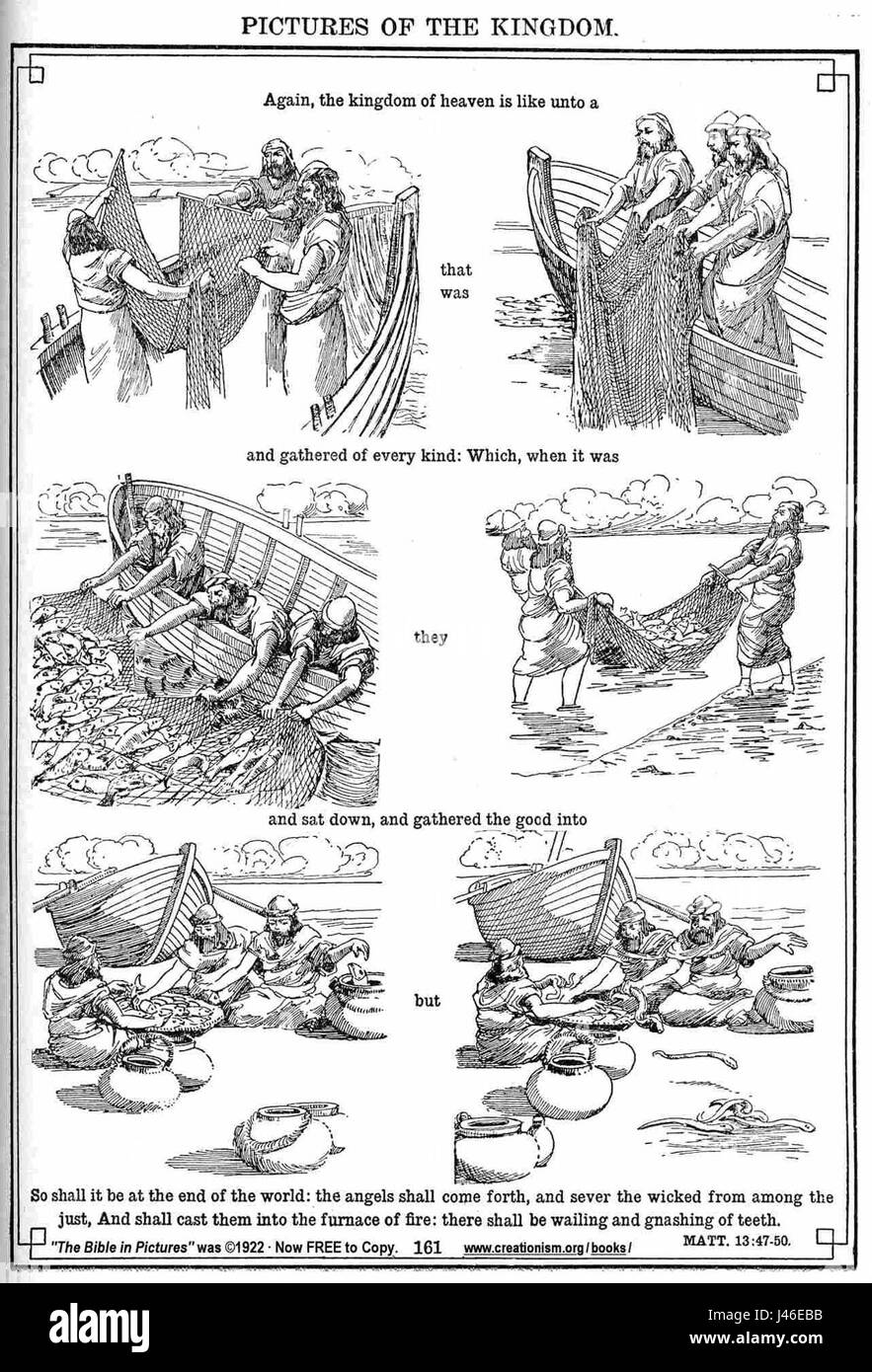 Parable of Drawing in the Net Stock Photo - Alamy