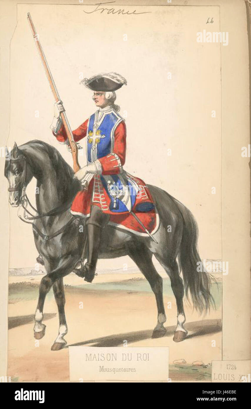 Musketeer 1730 50 Stock Photo - Alamy