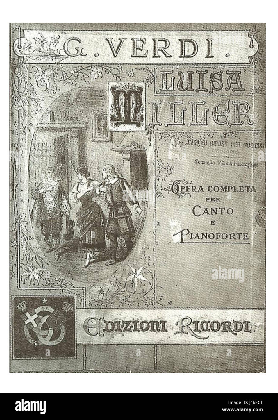 This refers to a musical partition or score for the opera 'Luisa Miller ...