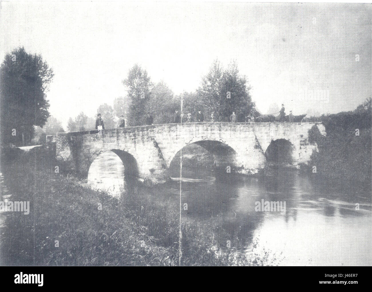 The Neubruecker Erftbruecke, built in 1898, is a historic bridge ...