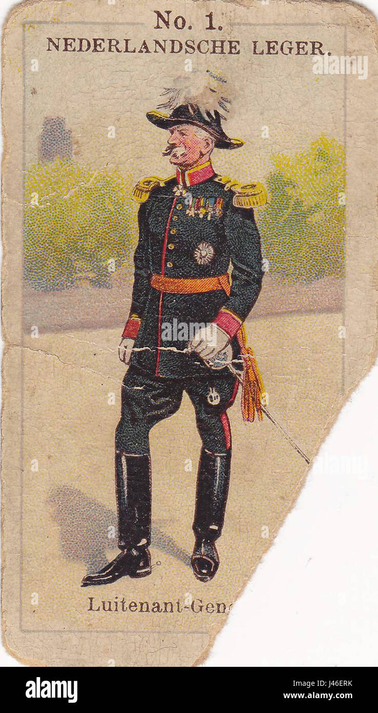 Nederlandsche leger No. 1. Luitenant Generaal Stock Photo - Alamy